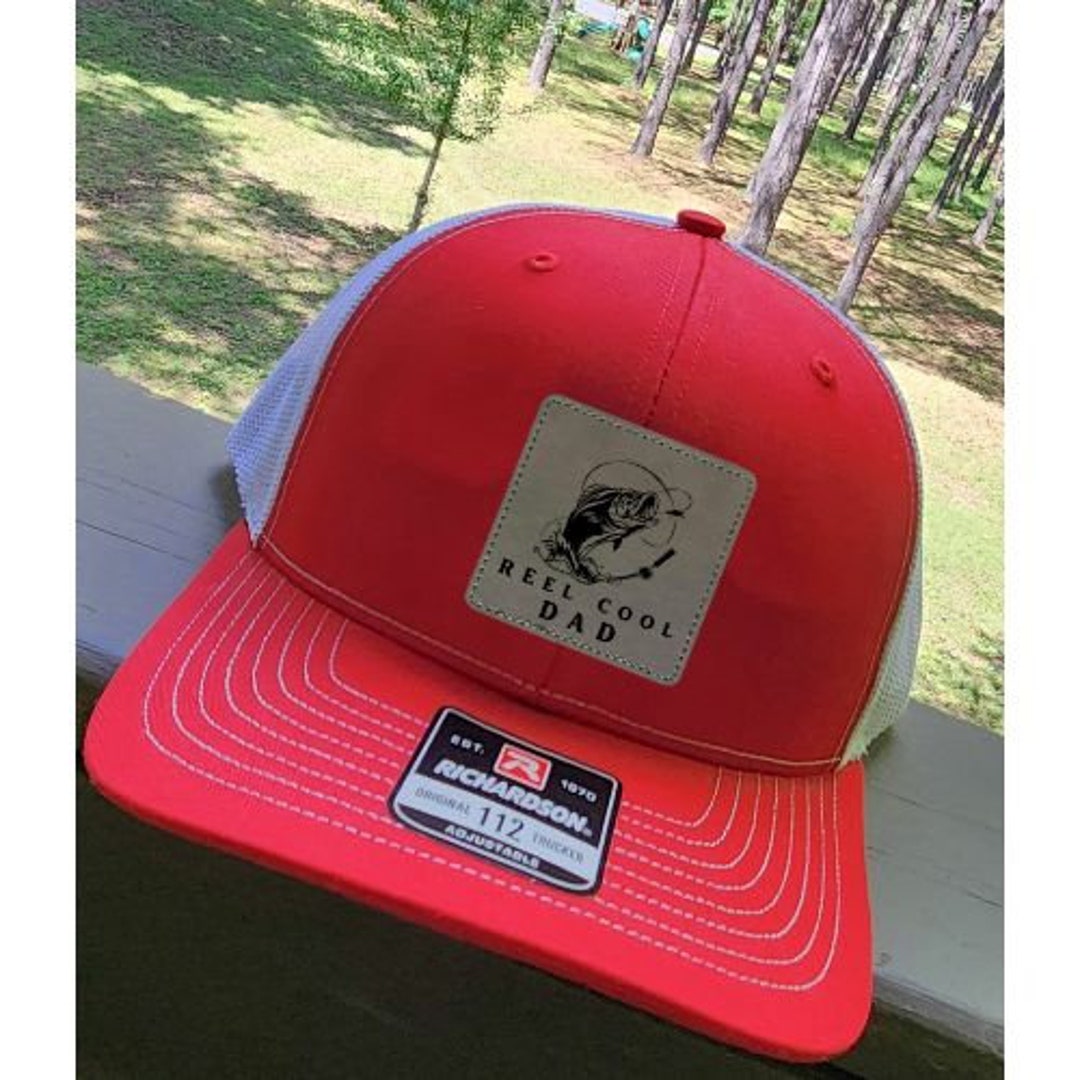 Fishing Hat, Richardson 112, Custom Leather Patch Hat, Richardson Hat ...