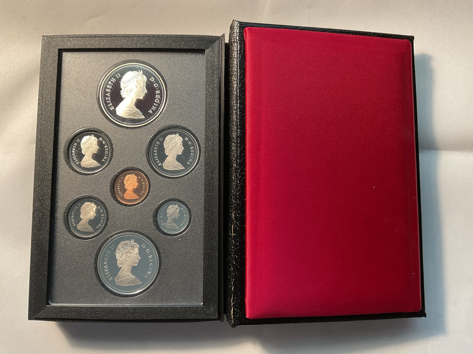 RCM, 1986 RCM Double Dollar Coin Set, Collector's Coin Set, 1986 ...