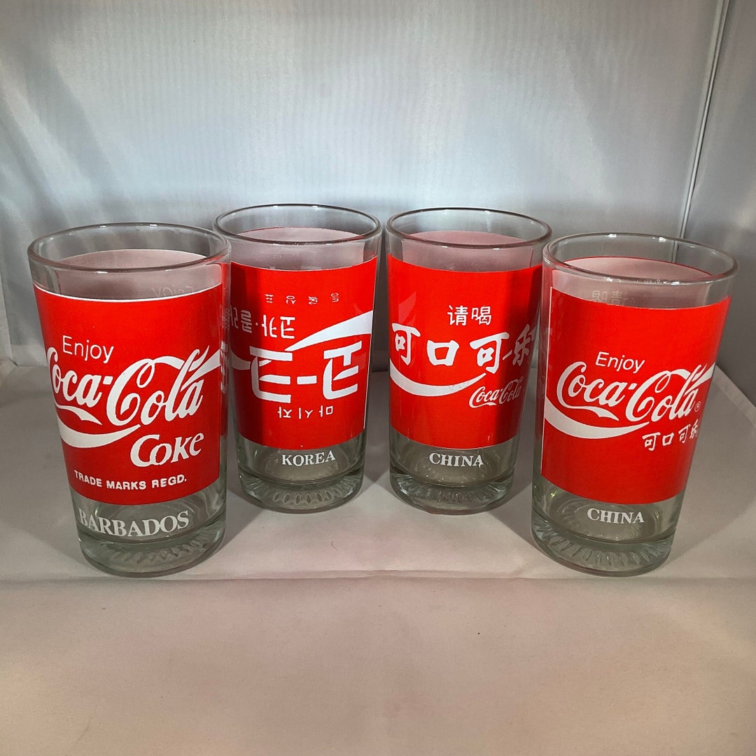 Coca Cola Glass, Chinese Coca Cola Glass, Coke Memorabilia, Vintage ...
