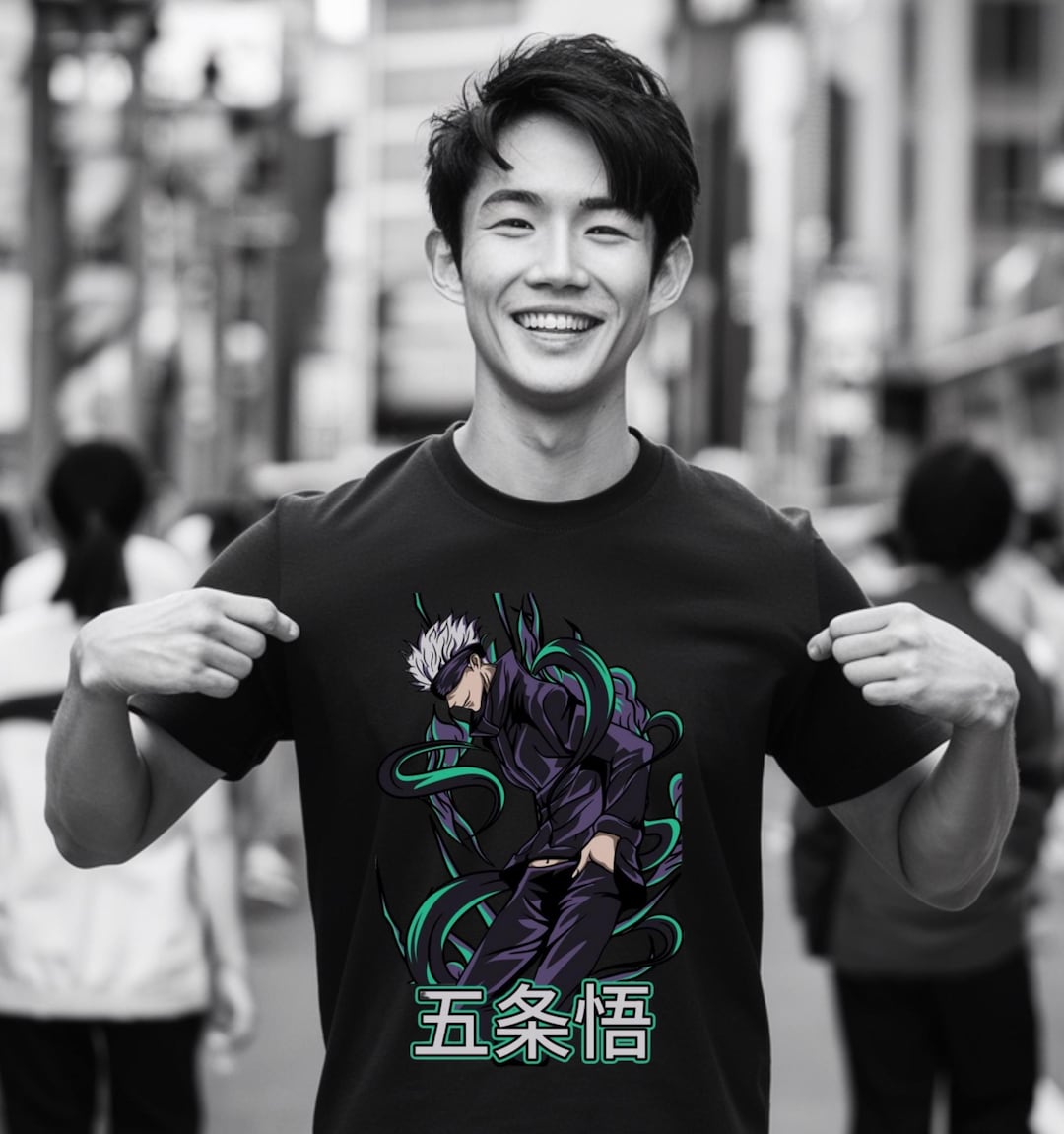 Satoru Gojo Anime T-shirt, Gift Boy Gift, Anime, Anime Shirts, Anime ...