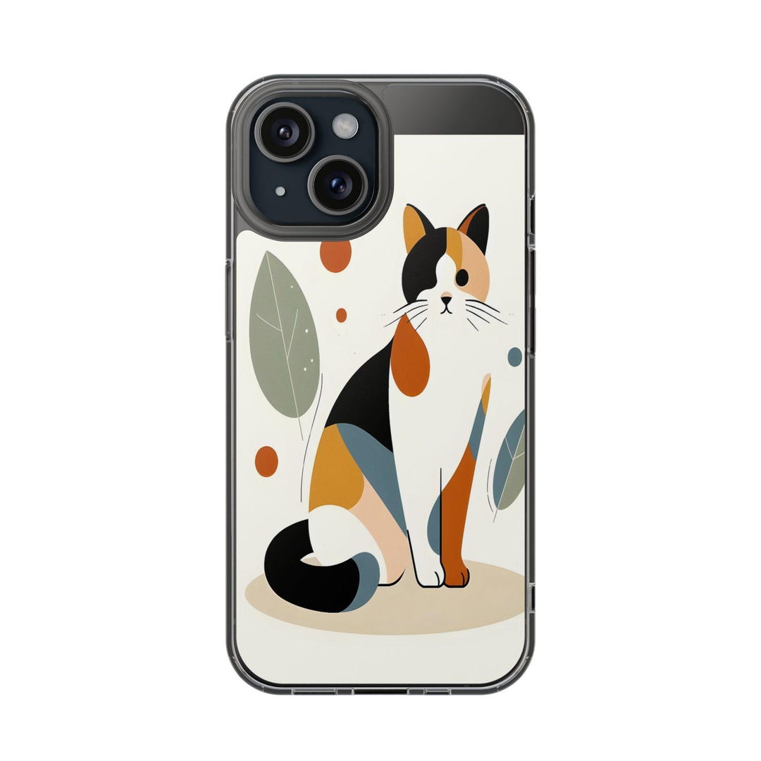 Abstract Calico Cat, Clear Phone Cases, Compatible With iPhone and ...