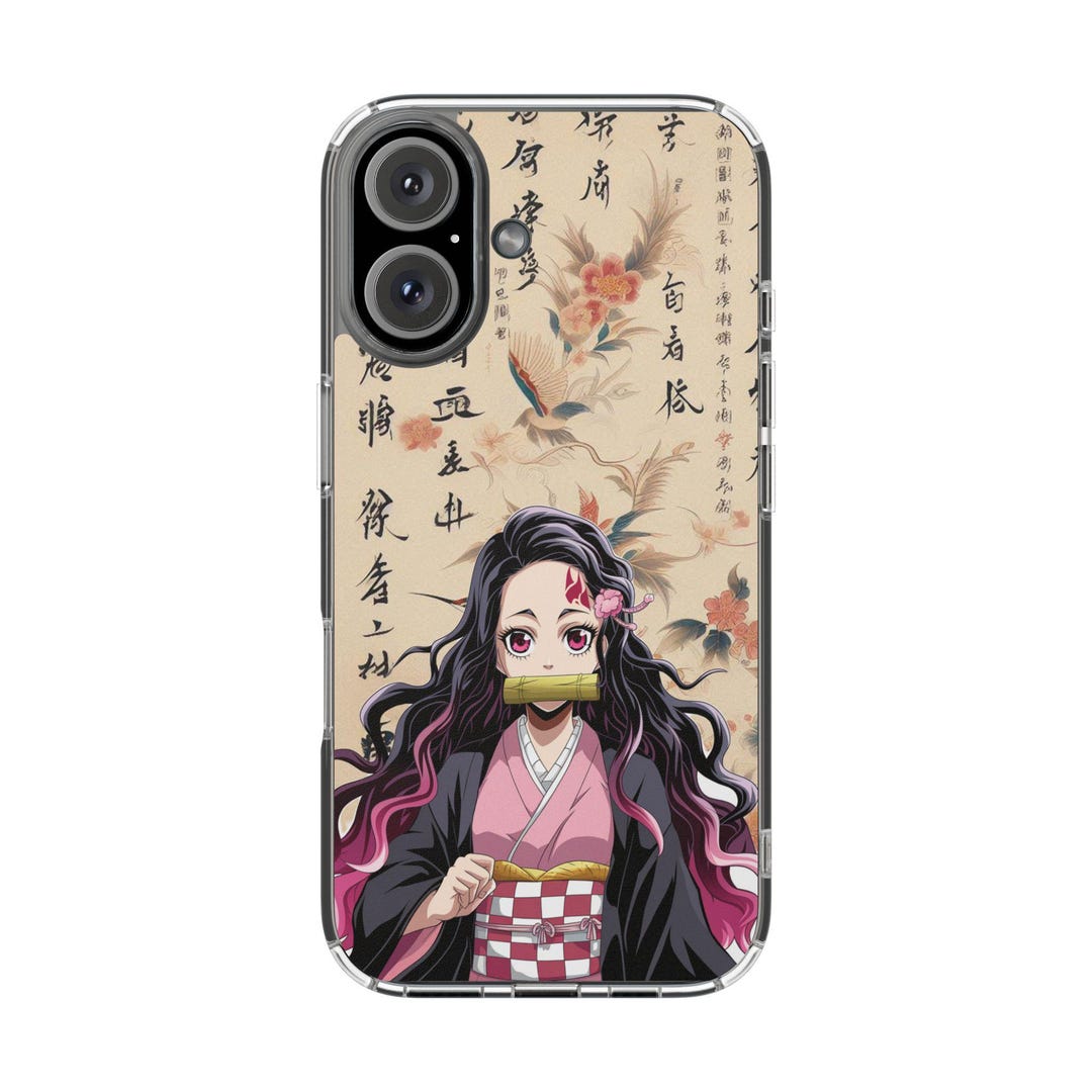 Nezuko Anime Clear Phone Cases, Compatible With iPhone and Samsung ...