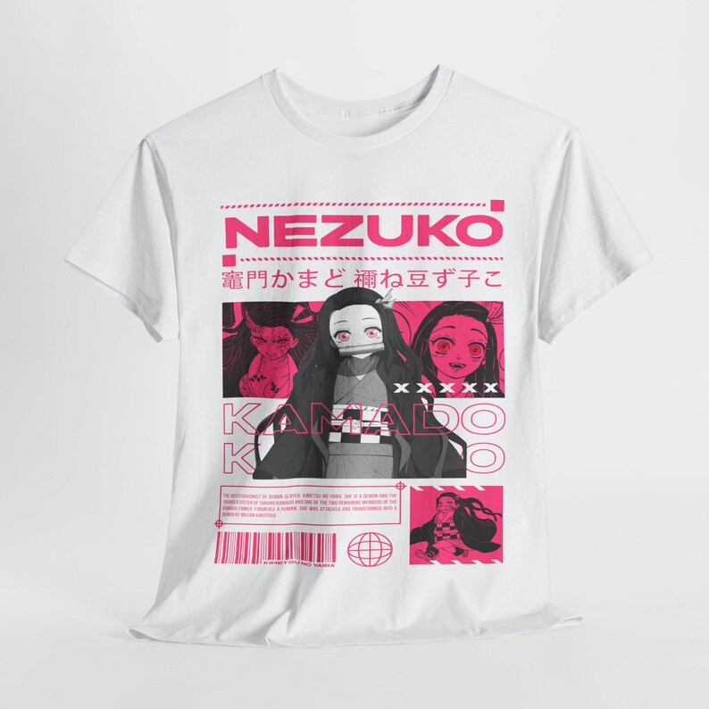 Anime Nezuko T-shirt, Streetwear Shirt,demon Slayer Gift for Birthday ...