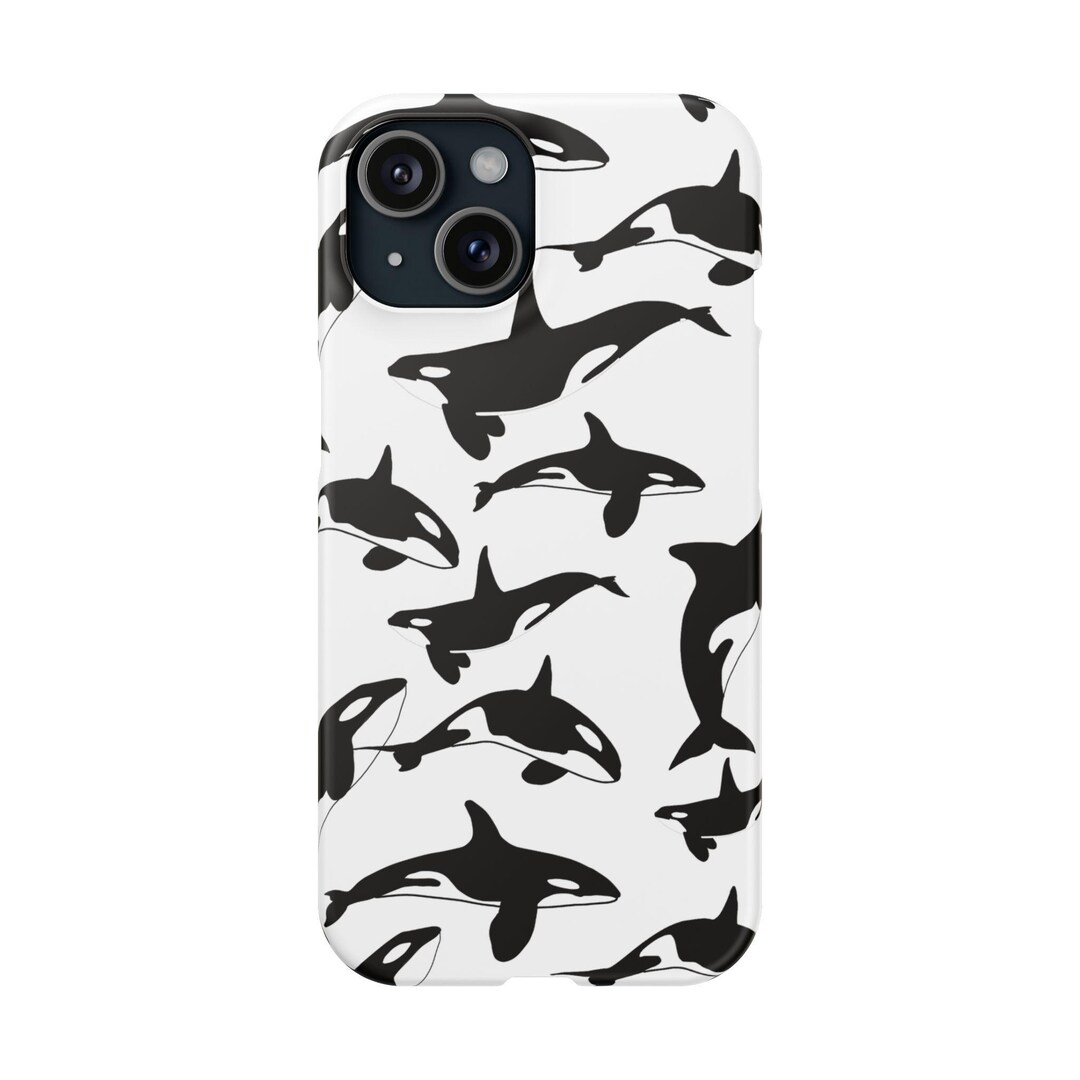 Orca Killer Whale Slim Phone Cases, Compatible With iPhone and Samsung ...