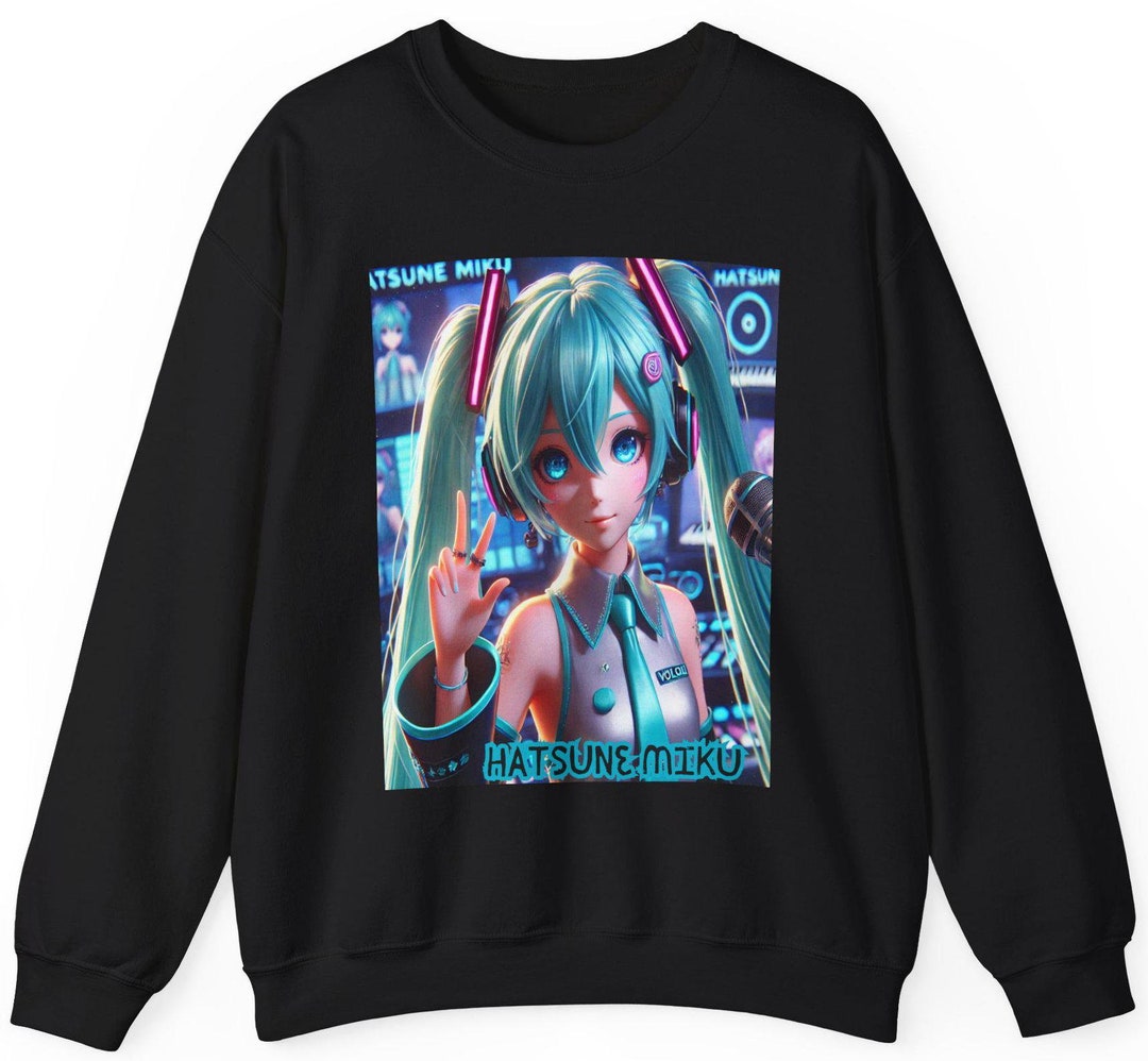 Hatsune Miku Anime Sweatshirt, Japanese Anime Sweatshirt,graphic Tee ...