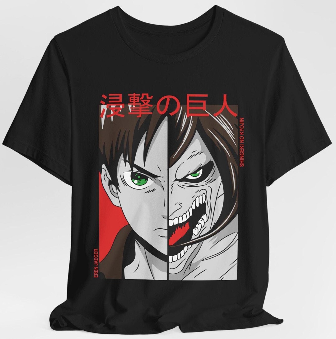 Eren Yeager Anime Manga Shirt,japanese Vintage,anime Merch T-shirt ...