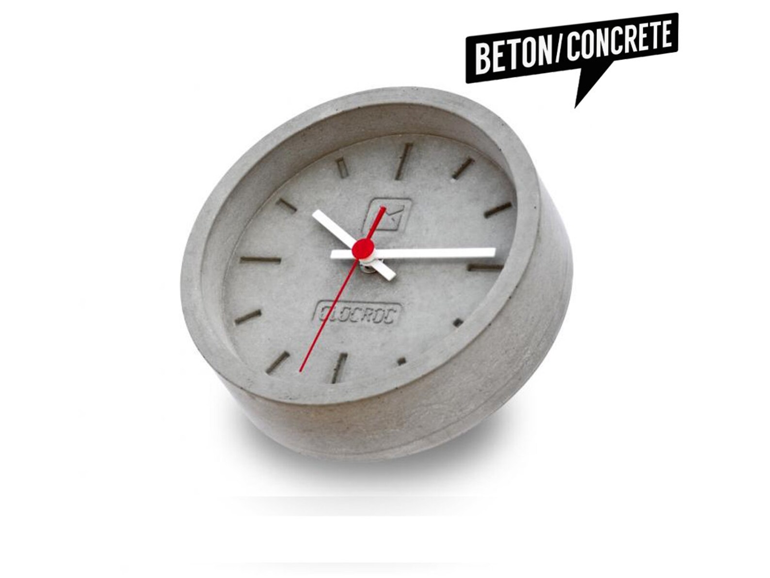 Wall Clock Made of Concrete, Small Concrete Wall Clock, Designer ...