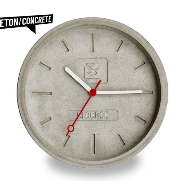 Concrete Clock - Etsy