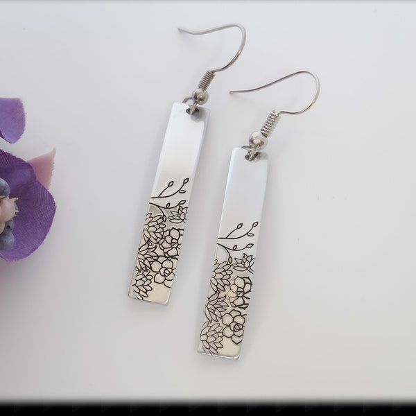 Stamped Earrings - Etsy