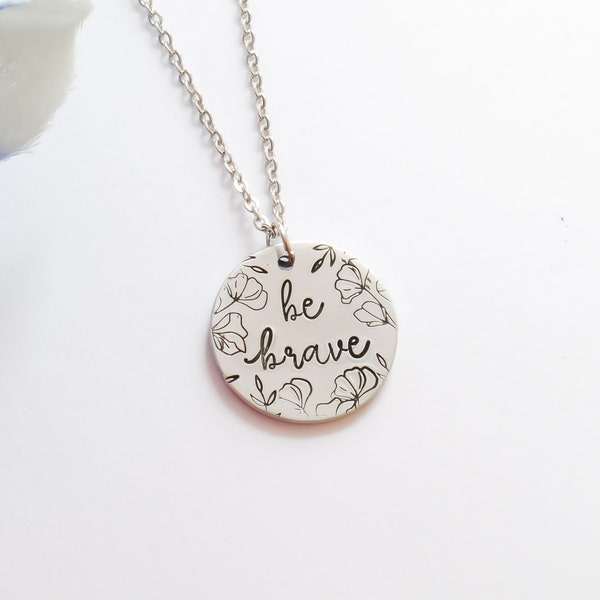 Be Brave Necklace - Etsy