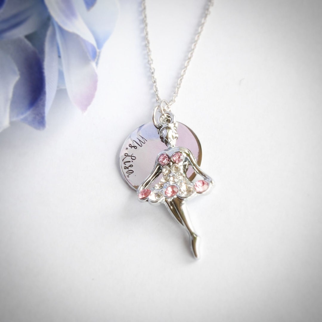 Personalized Ballet Dancer Necklace Stainless Steel - Etsy