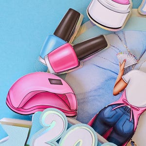 Nail Tech Cake Topper Nail Tech Grad Nail Tech Graduation Nail Tech ...