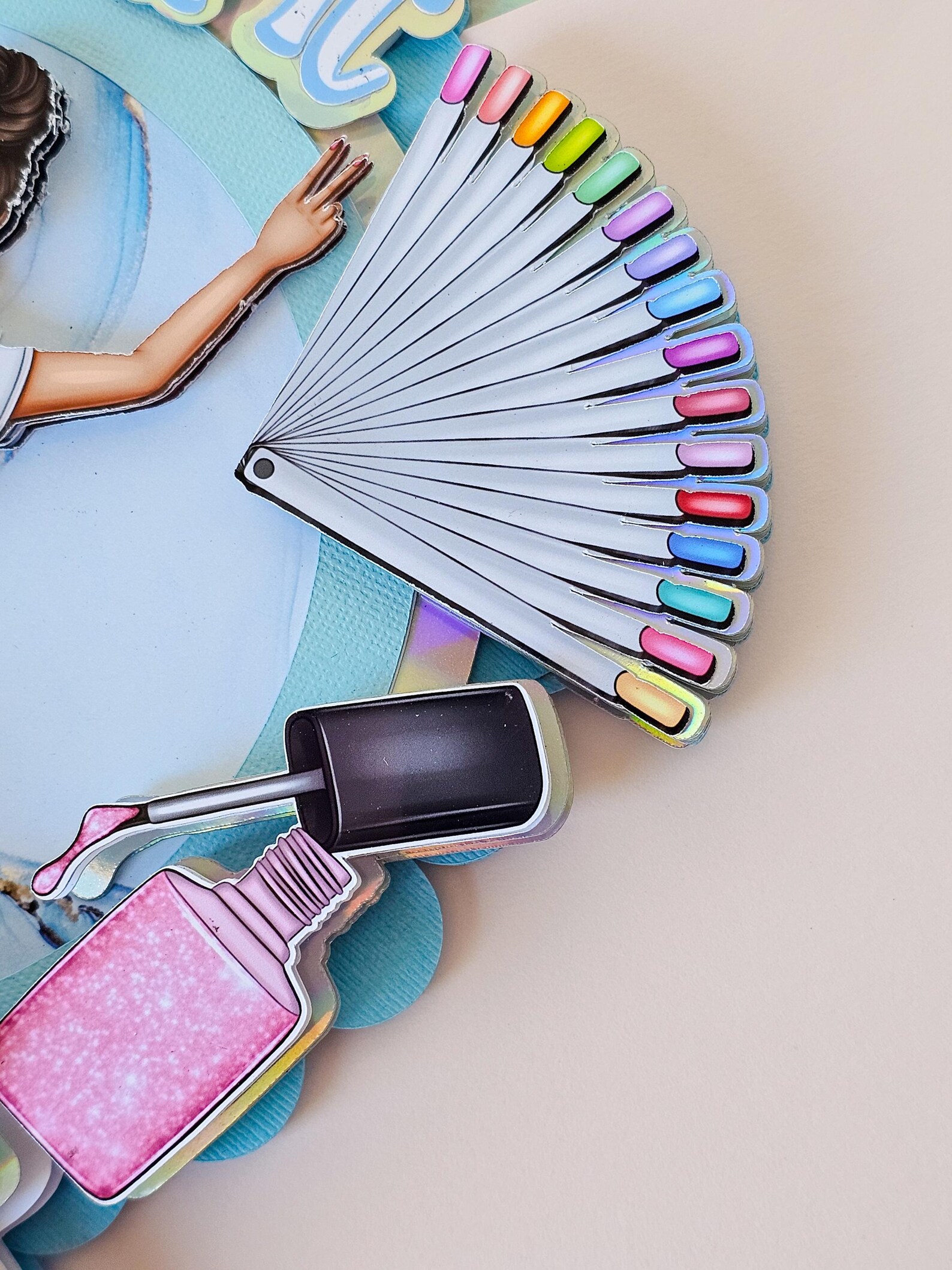 Nail Tech Cake Topper Nail Tech Grad Nail Tech Graduation Nail Tech ...