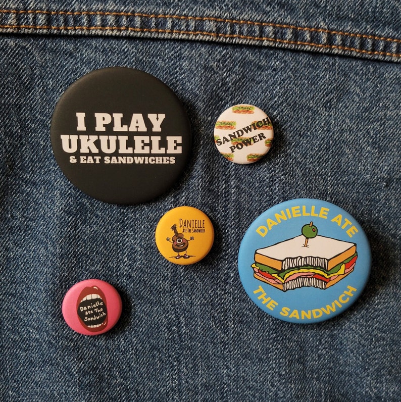 5-pack Danielle Ate the Sandwich Buttons - Etsy