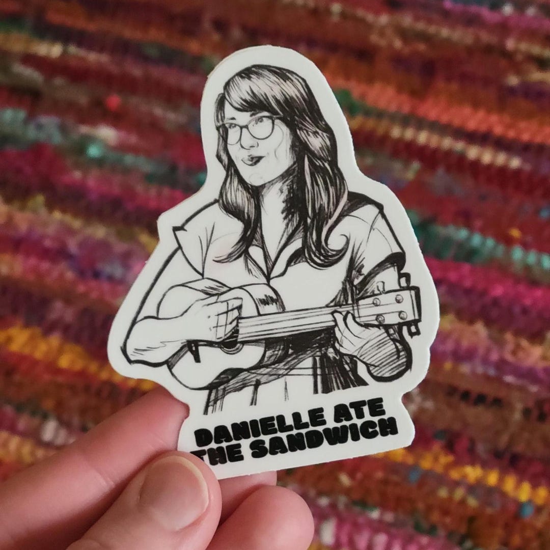 Ukulele Player Sticker From Danielle Ate the Sandwich - Etsy