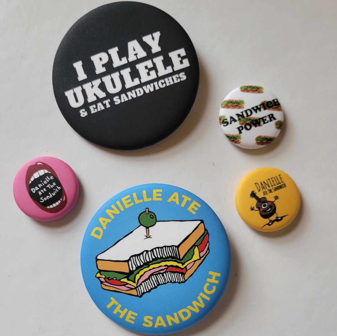 5-pack Danielle Ate the Sandwich Buttons - Etsy
