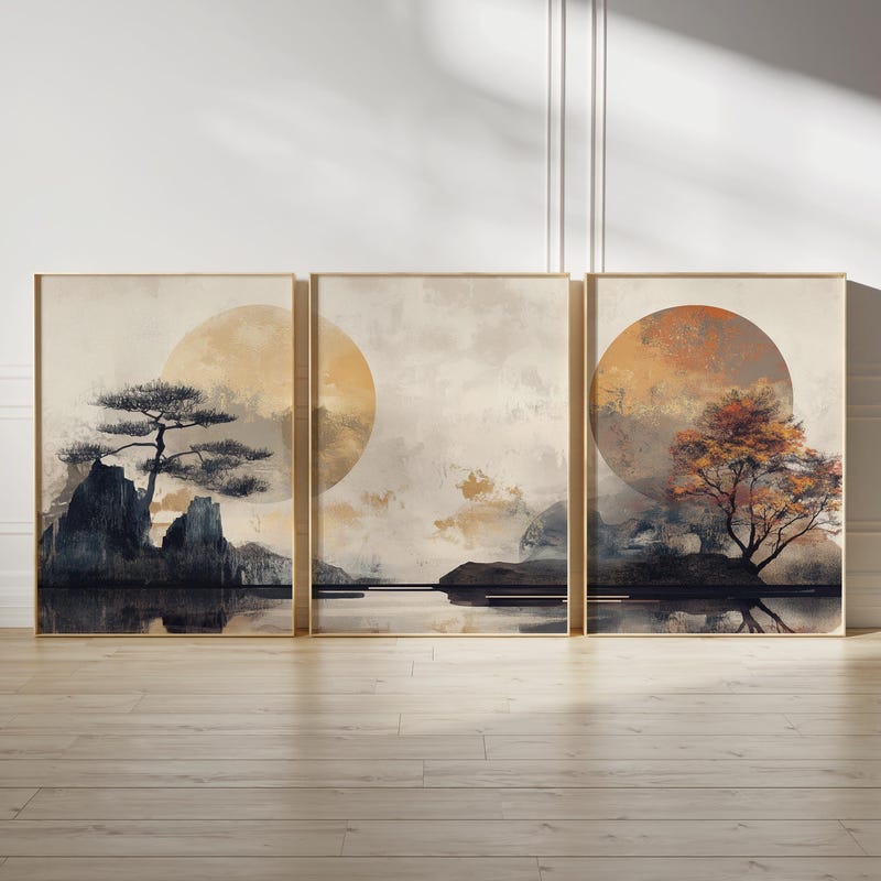 Wabi Sabi Art With Gold - Etsy UK