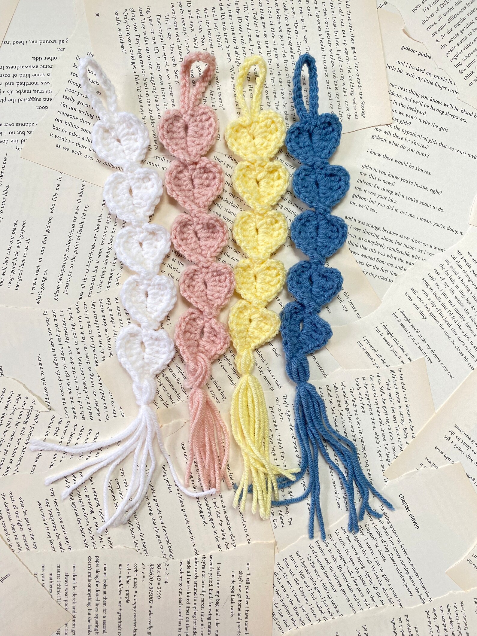 Custom Heart Chain Bookmark Book Accessory - Etsy