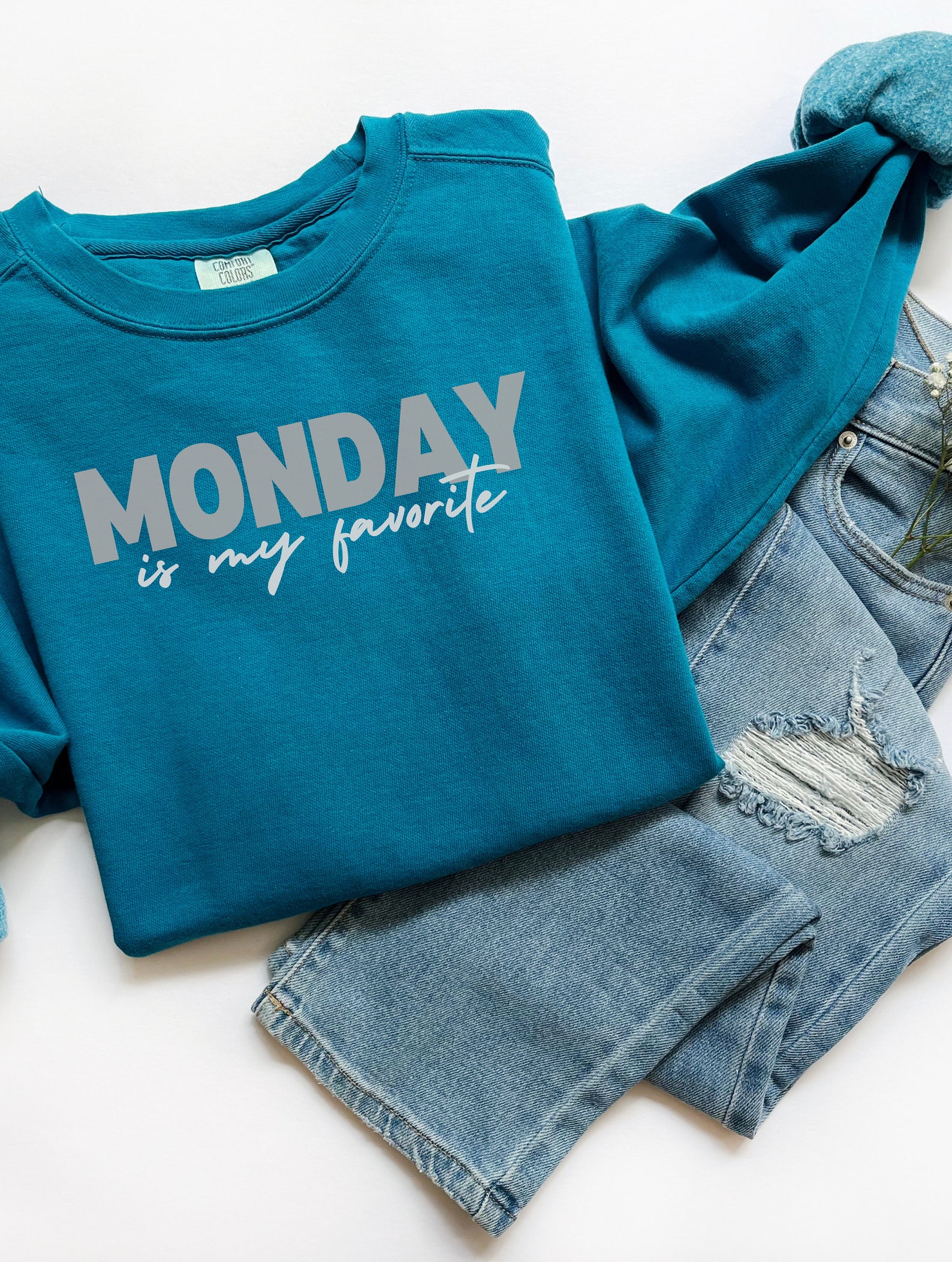 Monday is My Favorite Sweatshirt, Day of the Week Crewneck, Monday ...