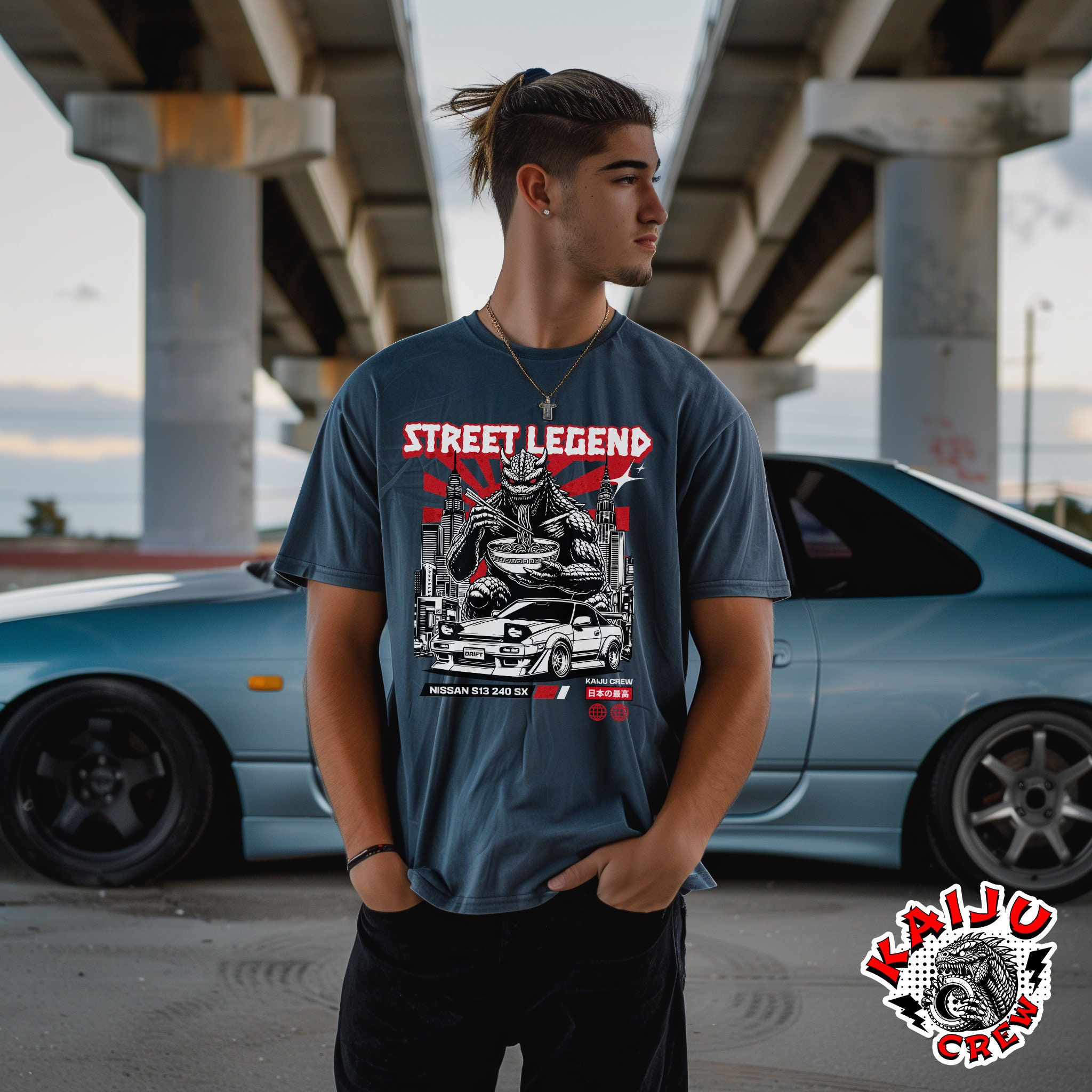 Vintage Nissan S13 240sx Kaiju Ramen Tshirt, Jdm Gift, Car Guy Shirt ...