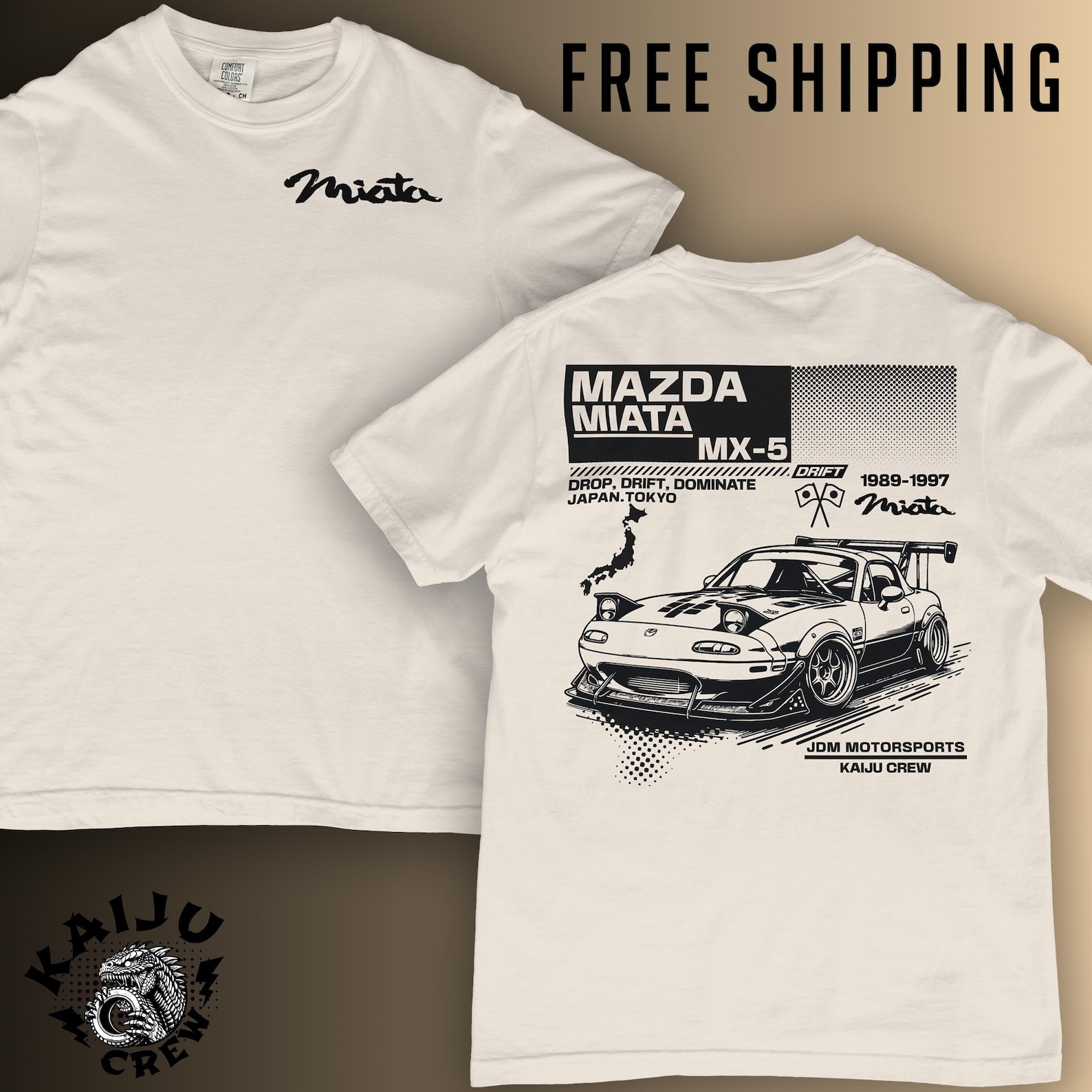 JDM Mazda Miata MX-5 Unisex Garment-dyed T-shirt, Comfort Colors Tee ...