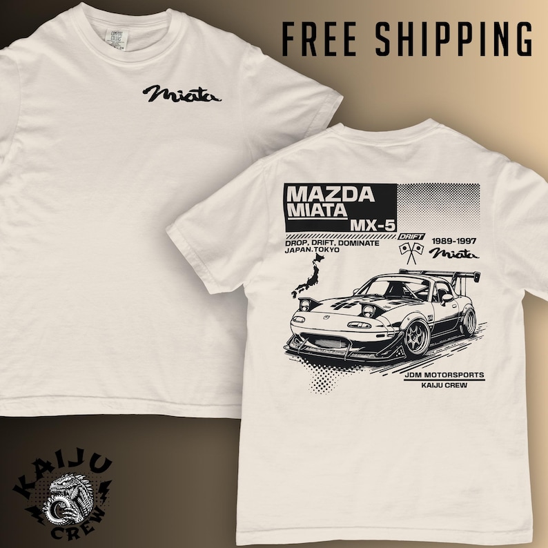 JDM Mazda Miata MX-5 Unisex Garment-dyed T-shirt, Comfort Colors Tee, Car Enthusiast Gift ...