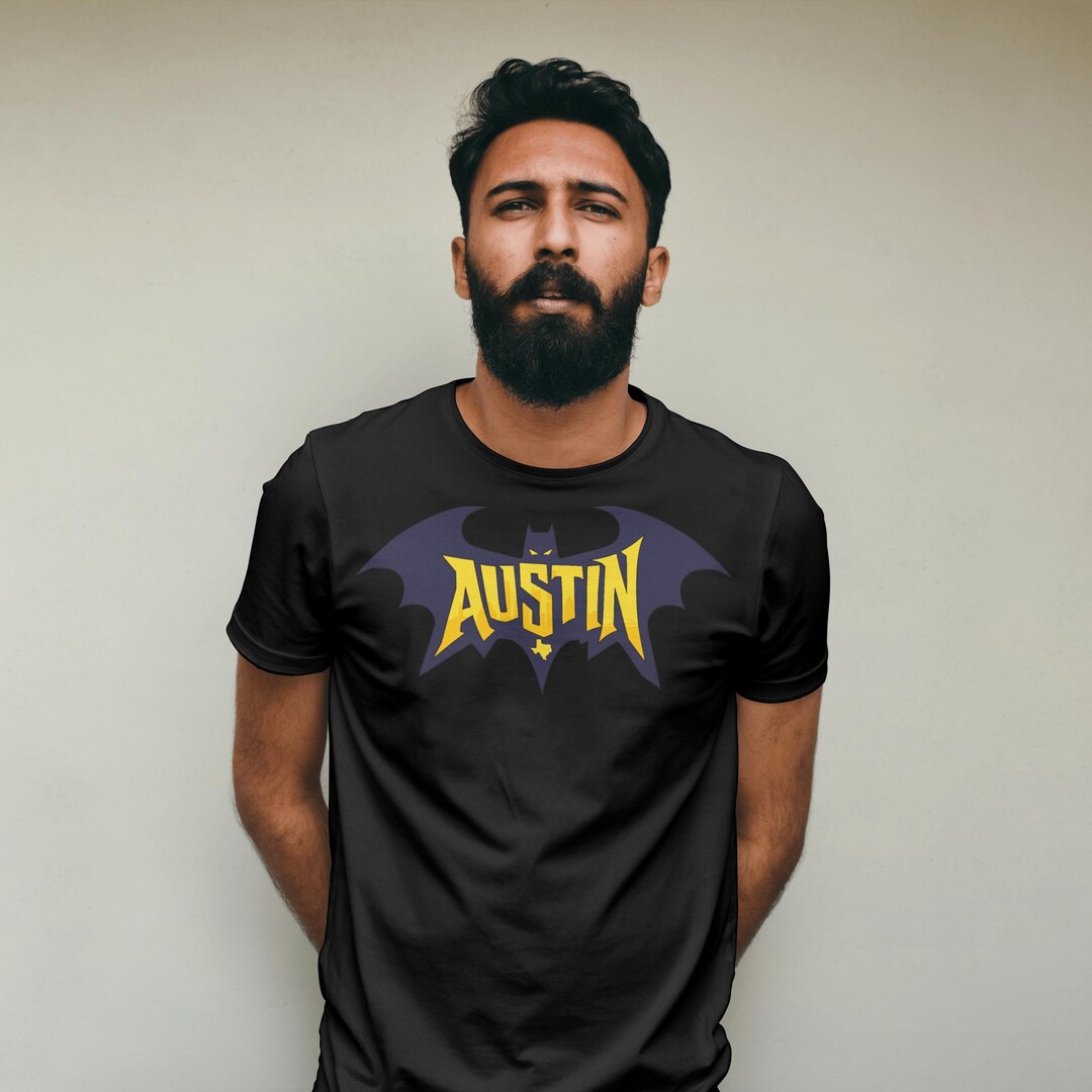 Austin Texas City Scape Bat Logo T-shirt, Unisex Tee for Travelers ...
