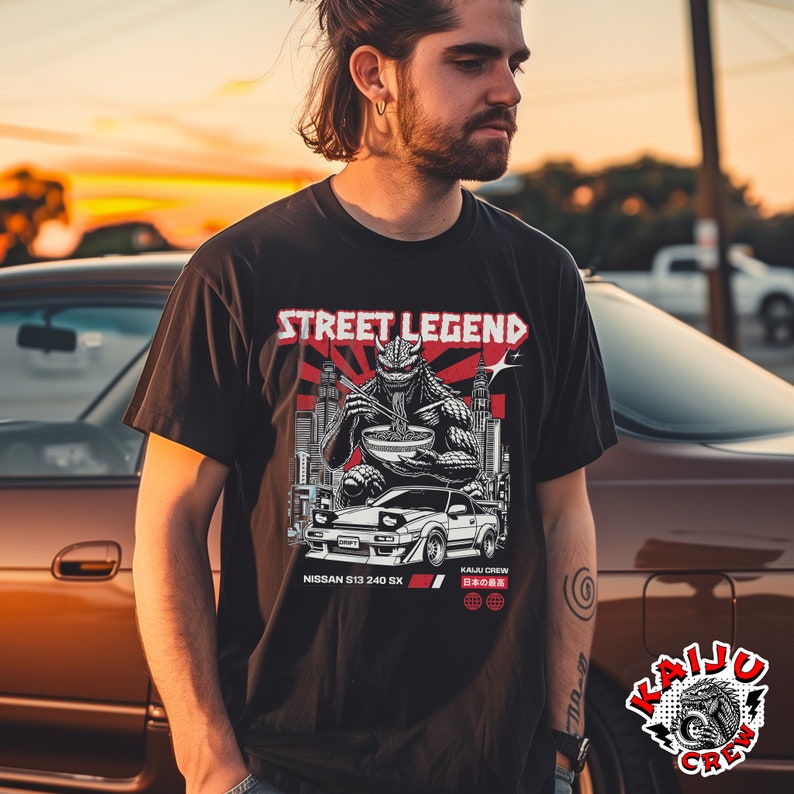 Vintage Nissan S13 240sx Kaiju Ramen Tshirt, Jdm Gift, Car Guy Shirt ...