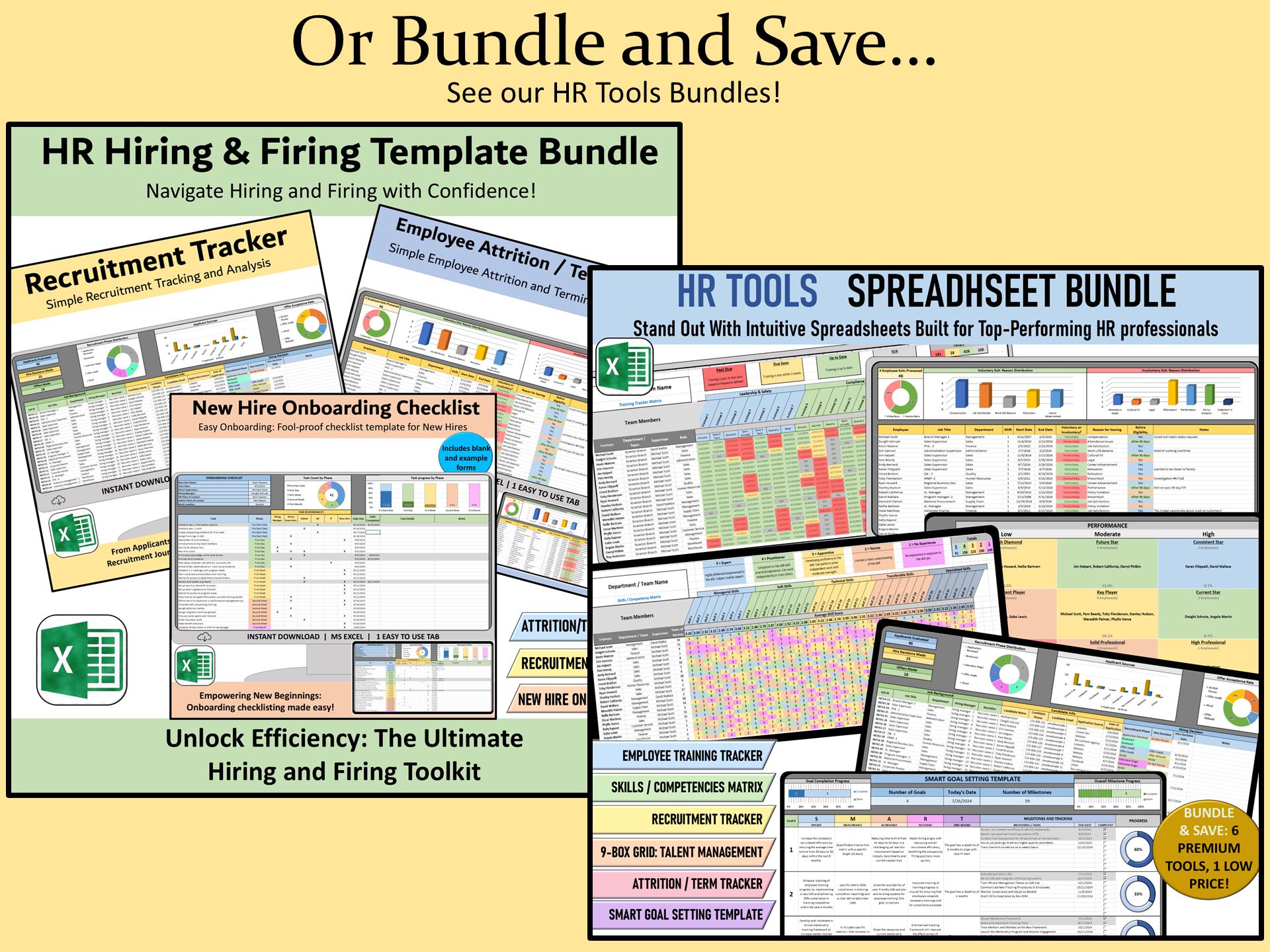 Recruitment Tracker Spreadsheet, Excel & Google Sheet Applicant Hiring ...
