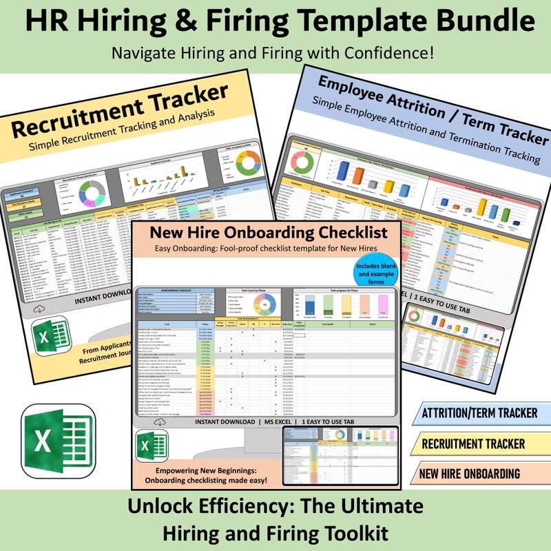 Hr Template Excel File - Etsy