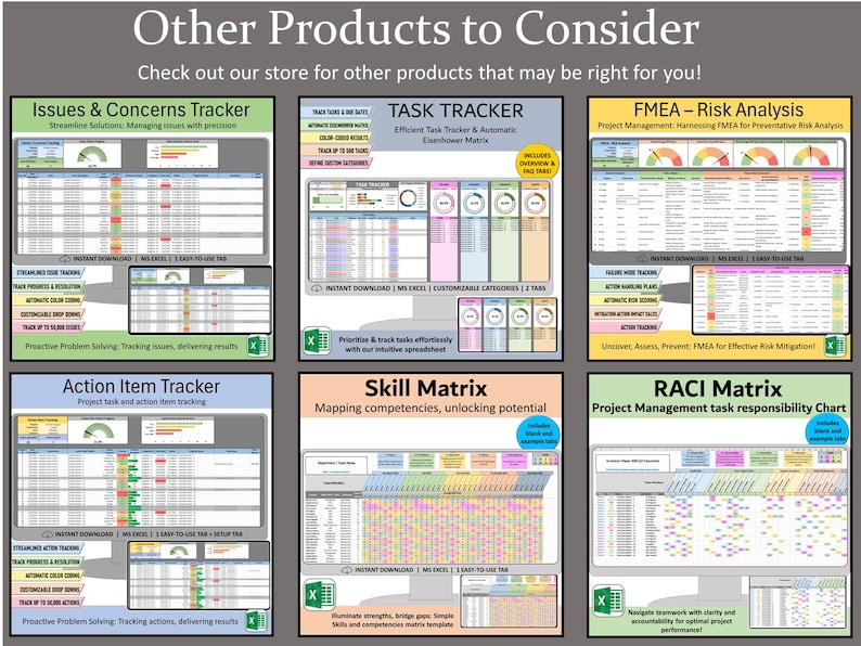 Risk Assessment Spreadsheet, Risk Register Template for Business Risk ...