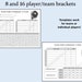 Pickleball Tournament Bracket Template Bundle, Round Robin, Double ...