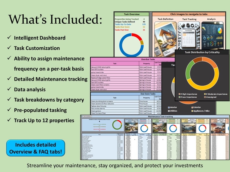 Rental Property Maintenance Tracker, Airbnb Host Property Management ...