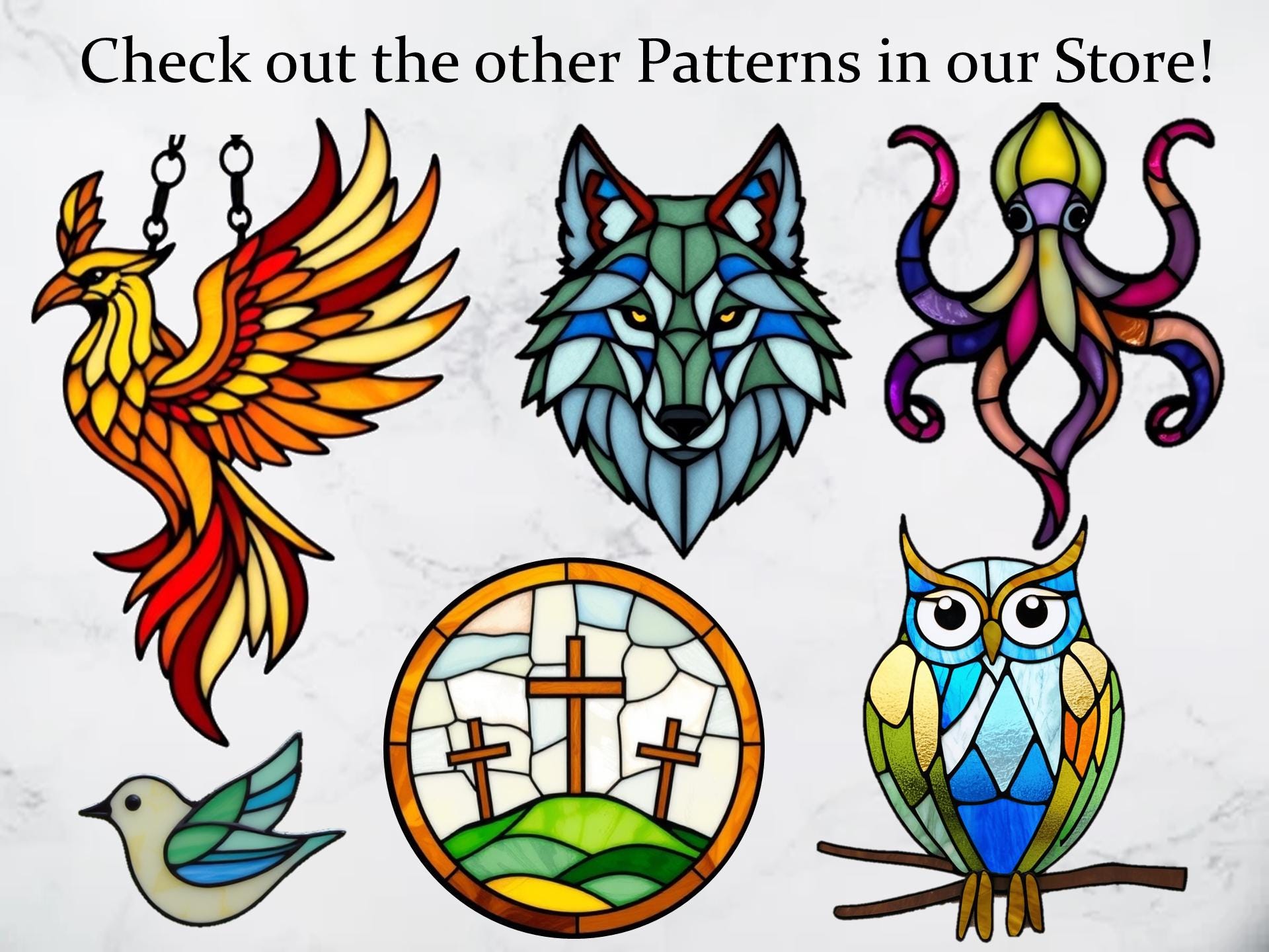 Infinity Symbol Stained Glass Pattern Template, PDF Suncatcher DIY ...