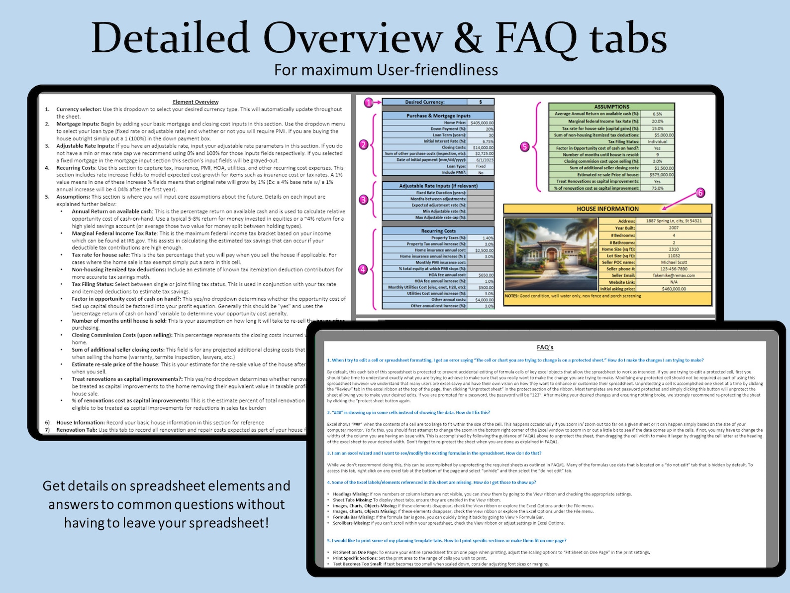 House Flipping Calculator Spreadsheet, Fix & Flip Real Estate ...