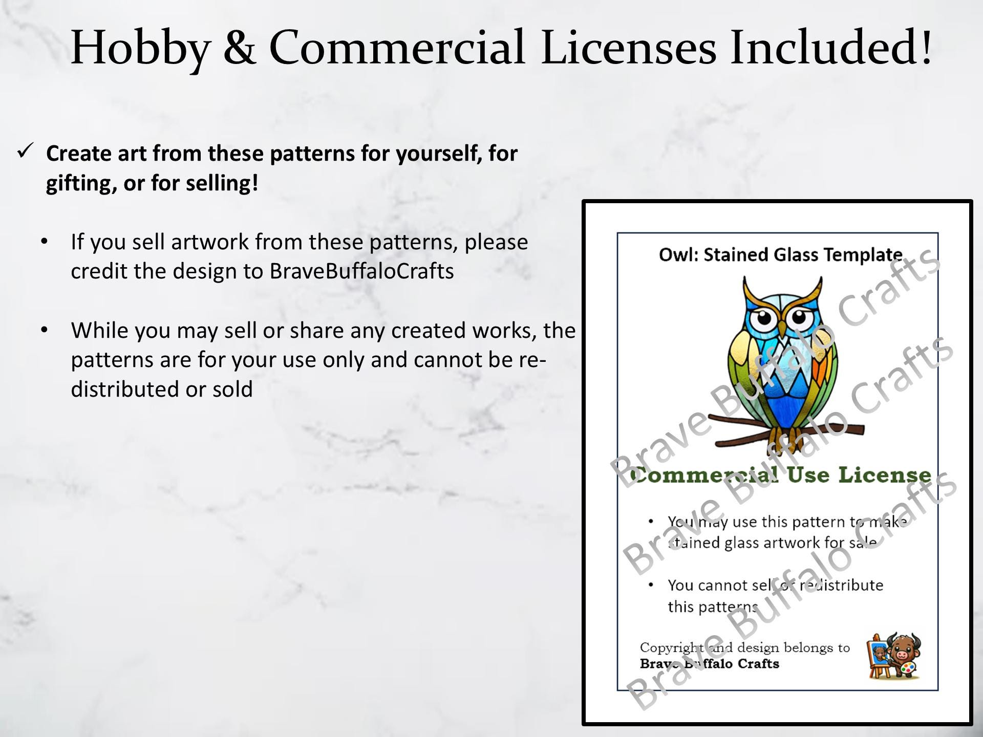 Owl Stained Glass Pattern Template, Bird PDF Suncatcher DIY Stencil ...