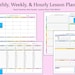 Colorful Lesson Plan Template, Teacher Lesson Planning Printable, Home ...