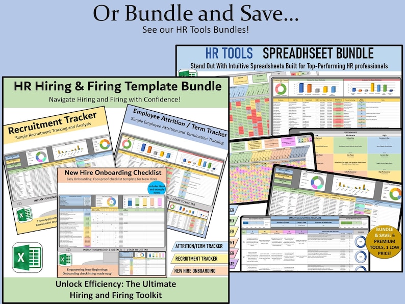 Employee Attrition and Termination Tracker Spreadsheet, Human Resources ...