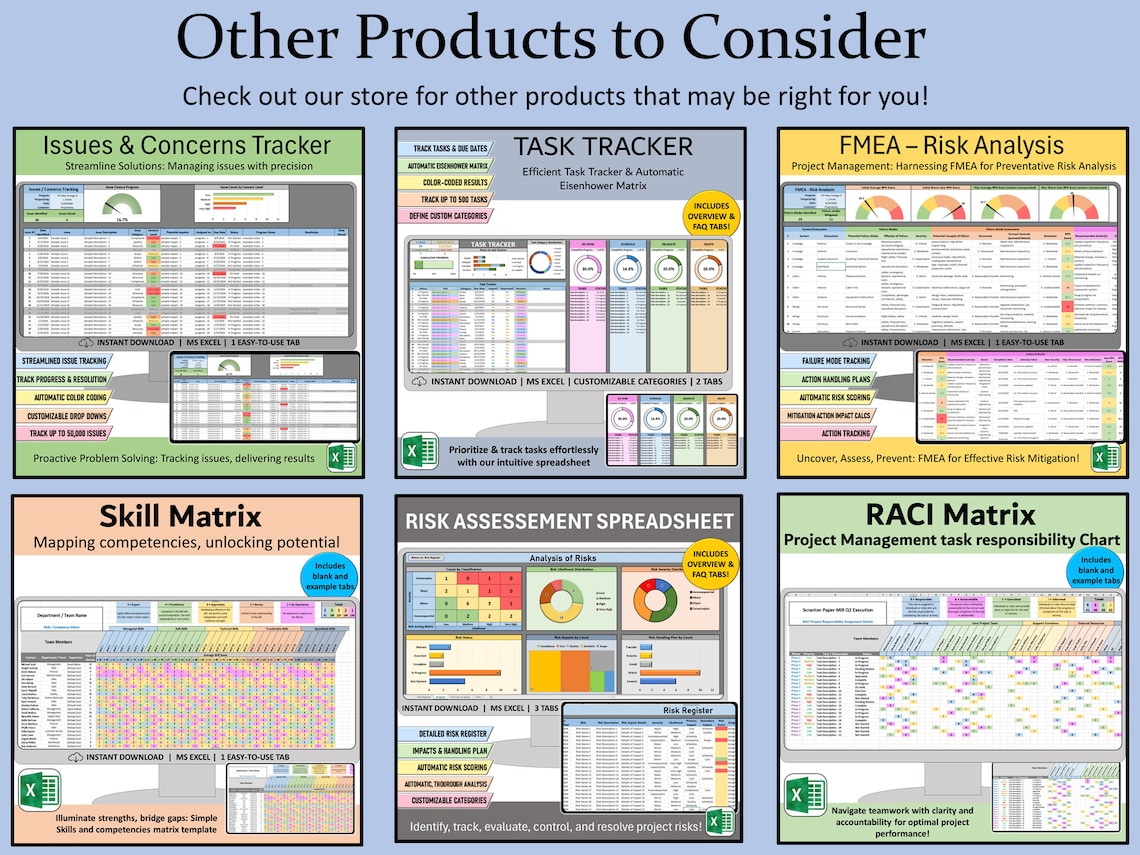 Action Item Tracker Spreadsheet, Excel To-do List and Task Tracking ...