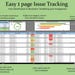 Issues & Concerns Tracker Google Sheets Spreadsheet, Issue Tracking ...