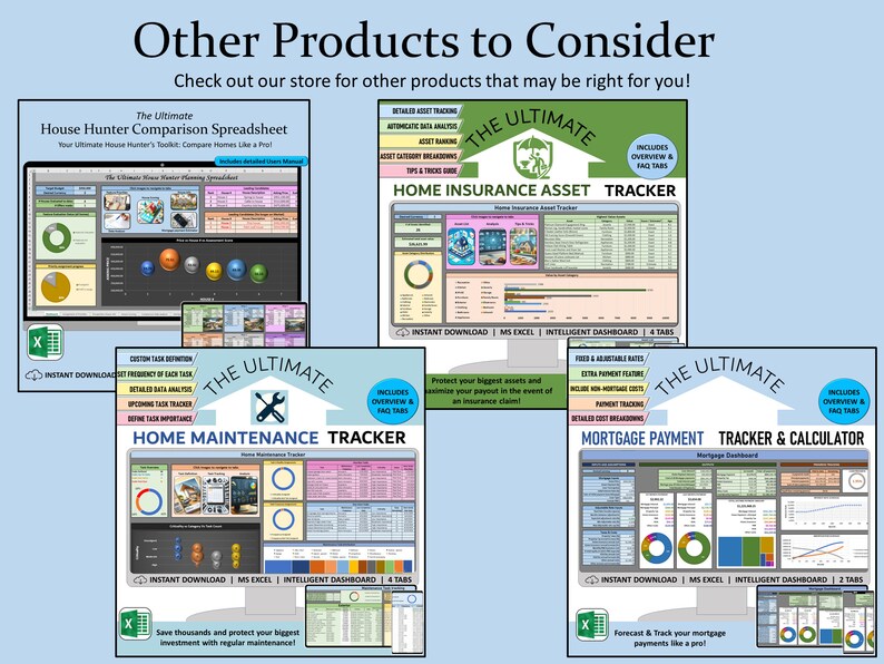 Renting Vs Owning Calculator, House Rent Vs Buy Comparison Spreadsheet ...