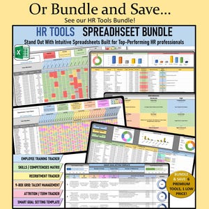 Recruitment Tracker Spreadsheet, Excel Applicant Hiring Tracker, HR ...