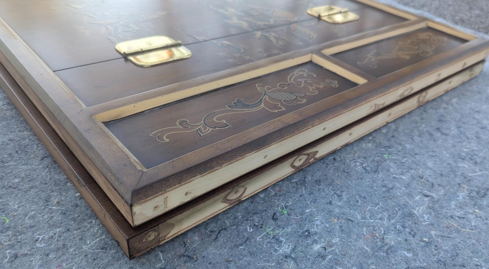 Drexel Heritage Dynasty Doors With Pulls Handles Pair Asian Furniture ...