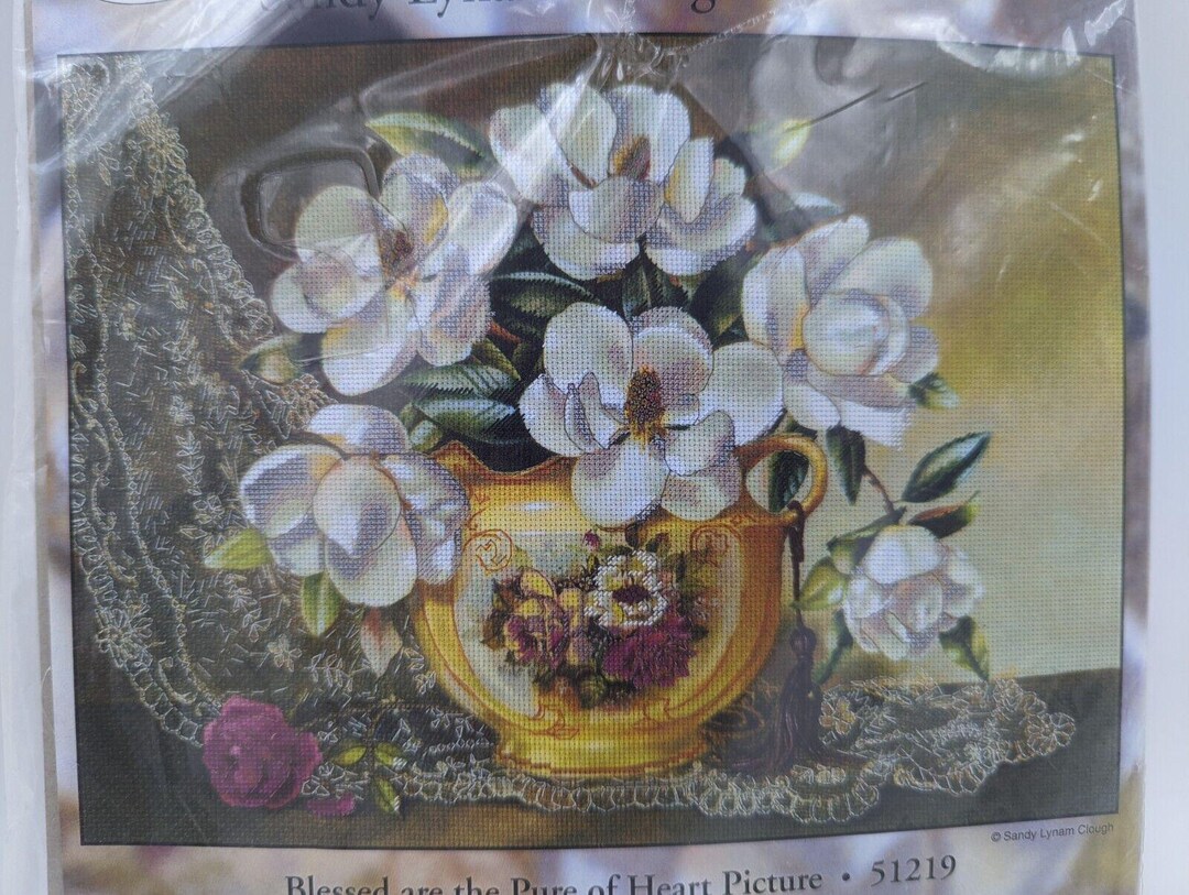 Candamar Designs Embellished Cross Stitch Kit Blessed Are Pure of Heart ...