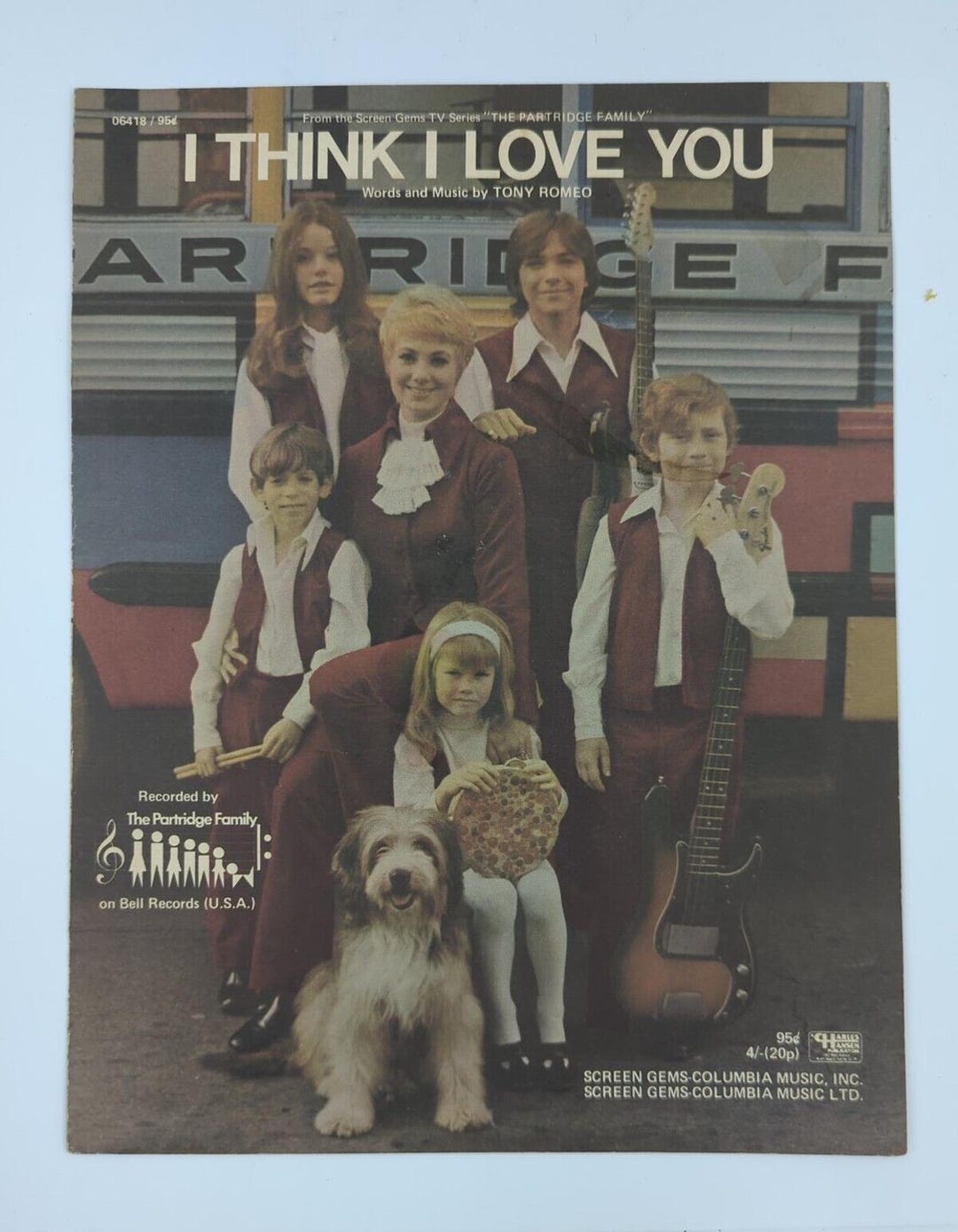 I Think I Love You Recorded by the Partridge Family Sheet Music by Tony ...