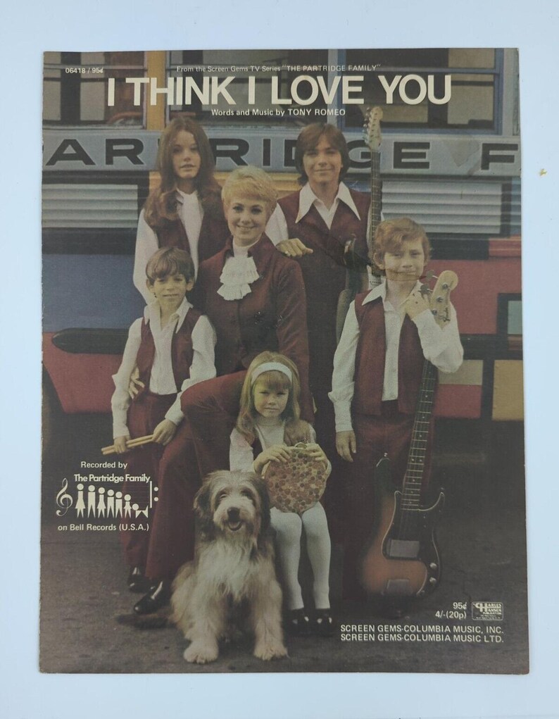 I Think I Love You Recorded by the Partridge Family Sheet Music by Tony ...