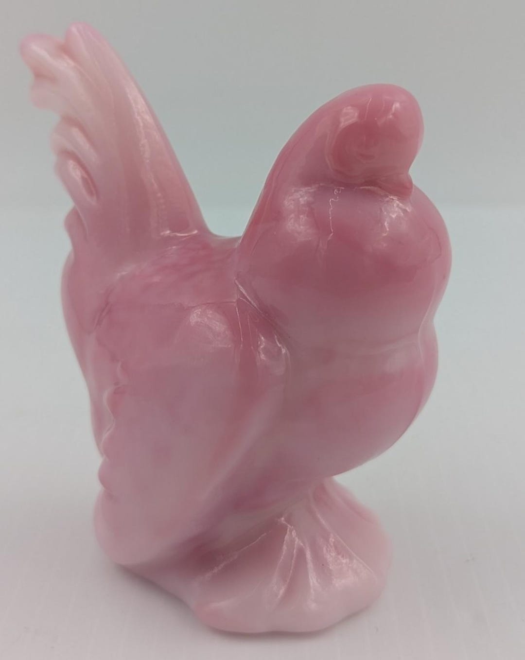 Heisey Fenton Rosalene Pink Glass Hen Chicken HCA Limited Edition #364 ...