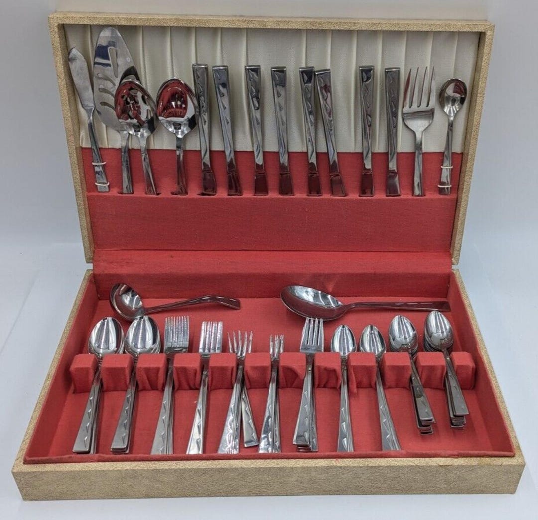 72 Pieces Vintage Sea Cliff Flatware by National Silver Co Japan ...