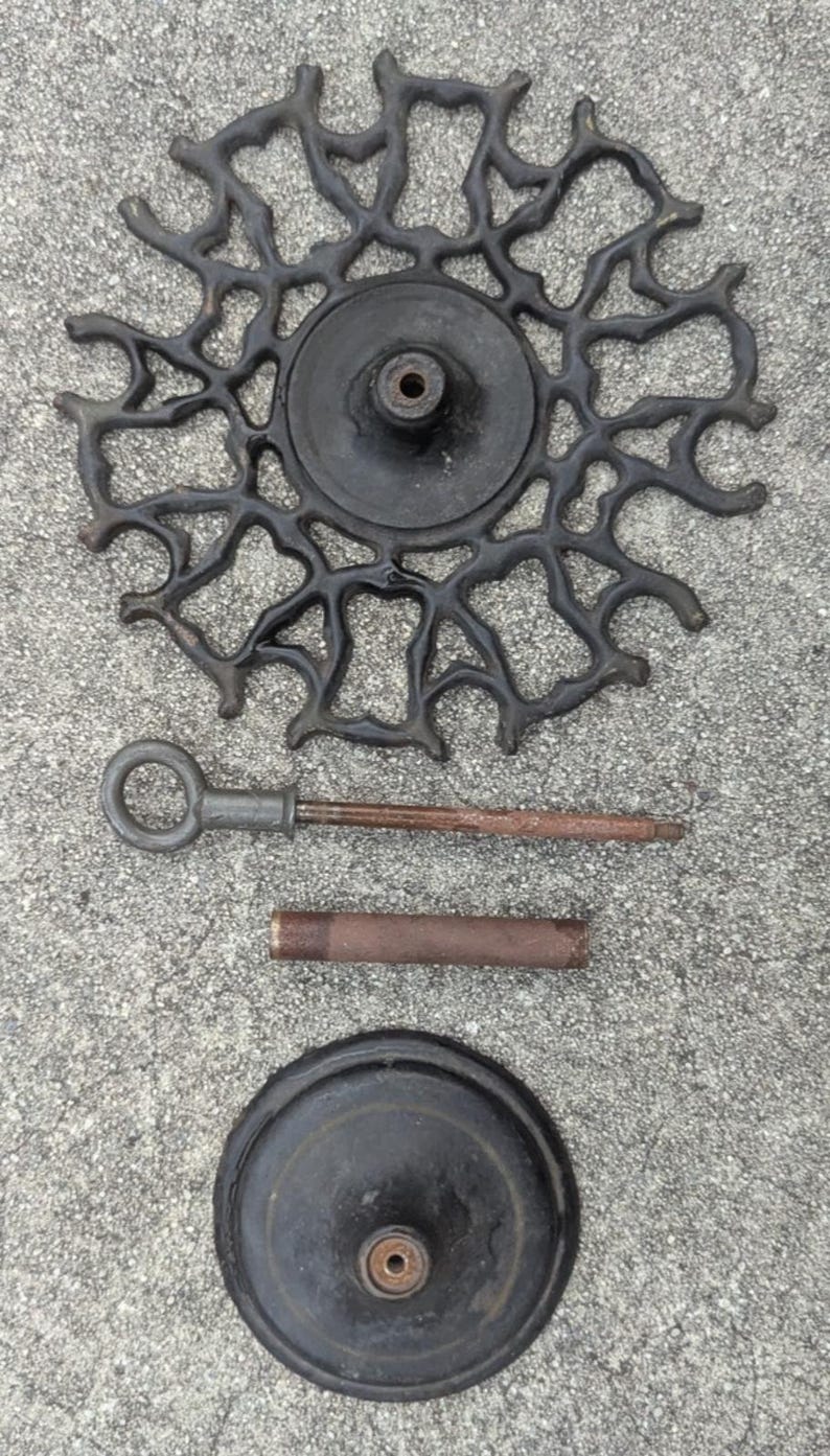 Vintage Cast Iron Rotating Desktop Stamp Holder - Etsy