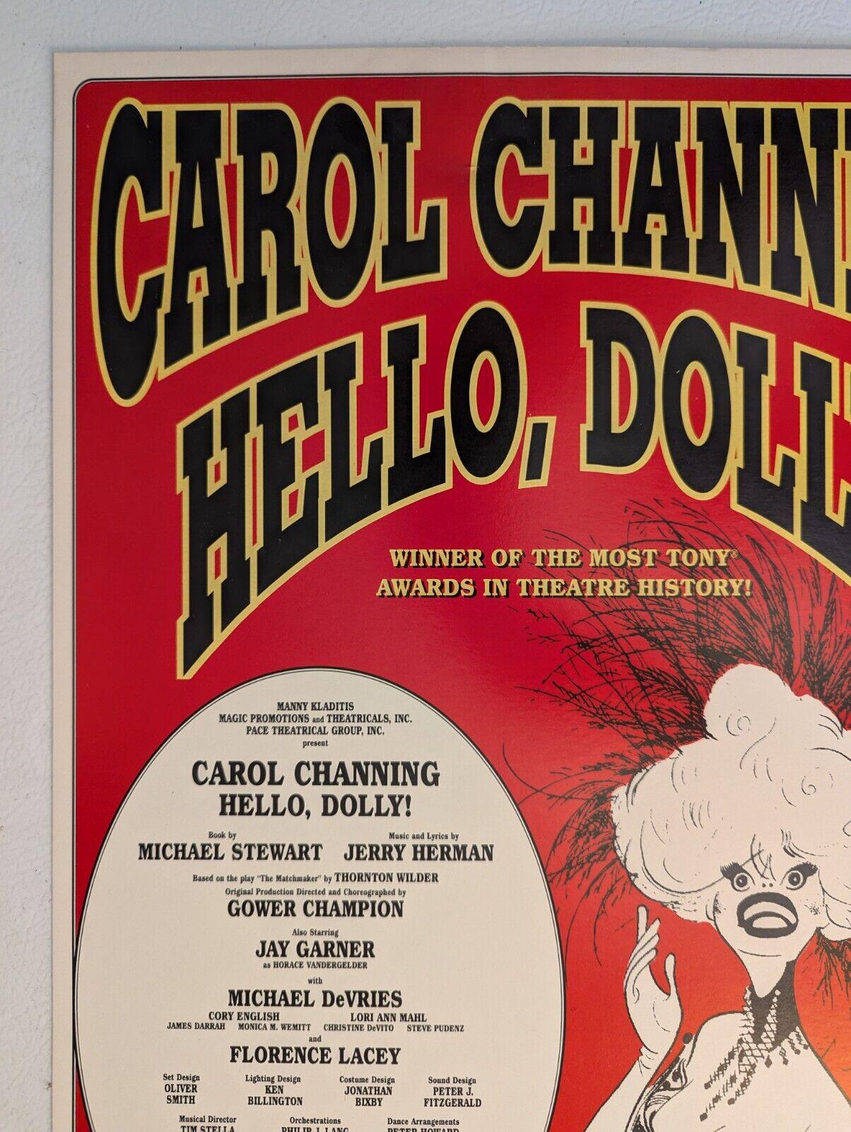 Vintage HELLO, DOLLY Broadway Poster Carol Channing 22' X 14 - Etsy